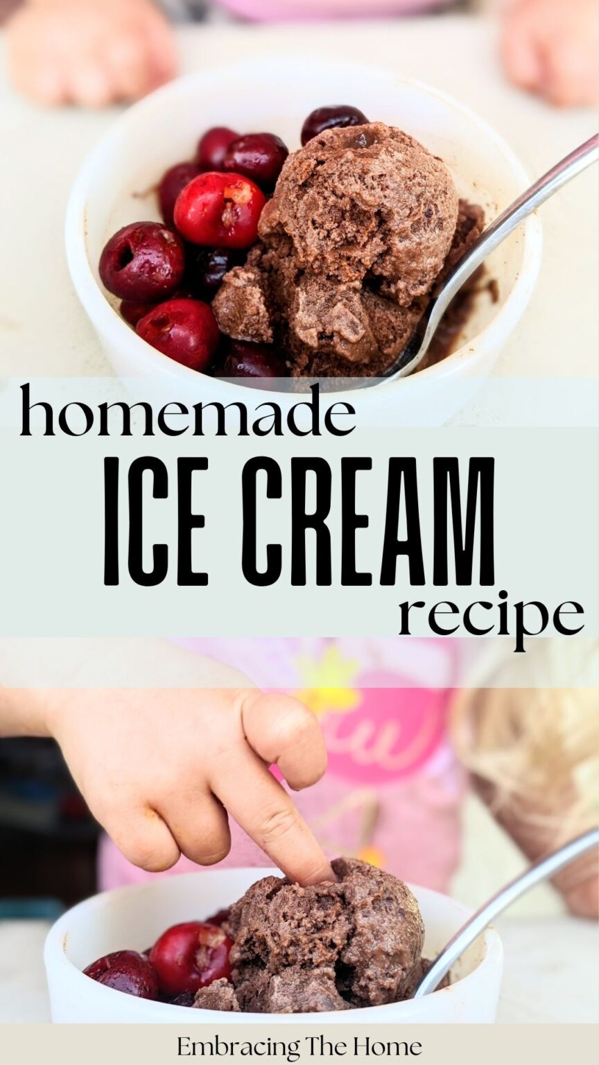 Easy Homemade Chocolate Ice Cream - Embracing The Home