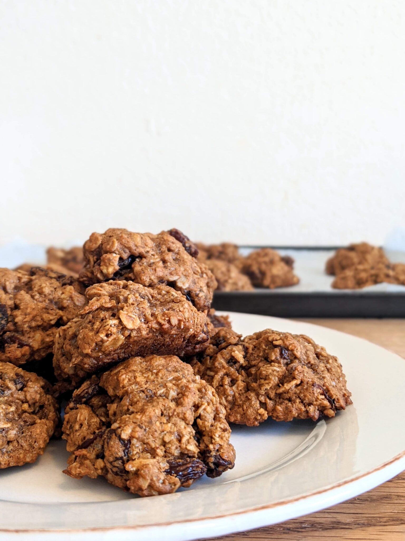 Oatmeal Raisin Molasses Cookies - Embracing The Home