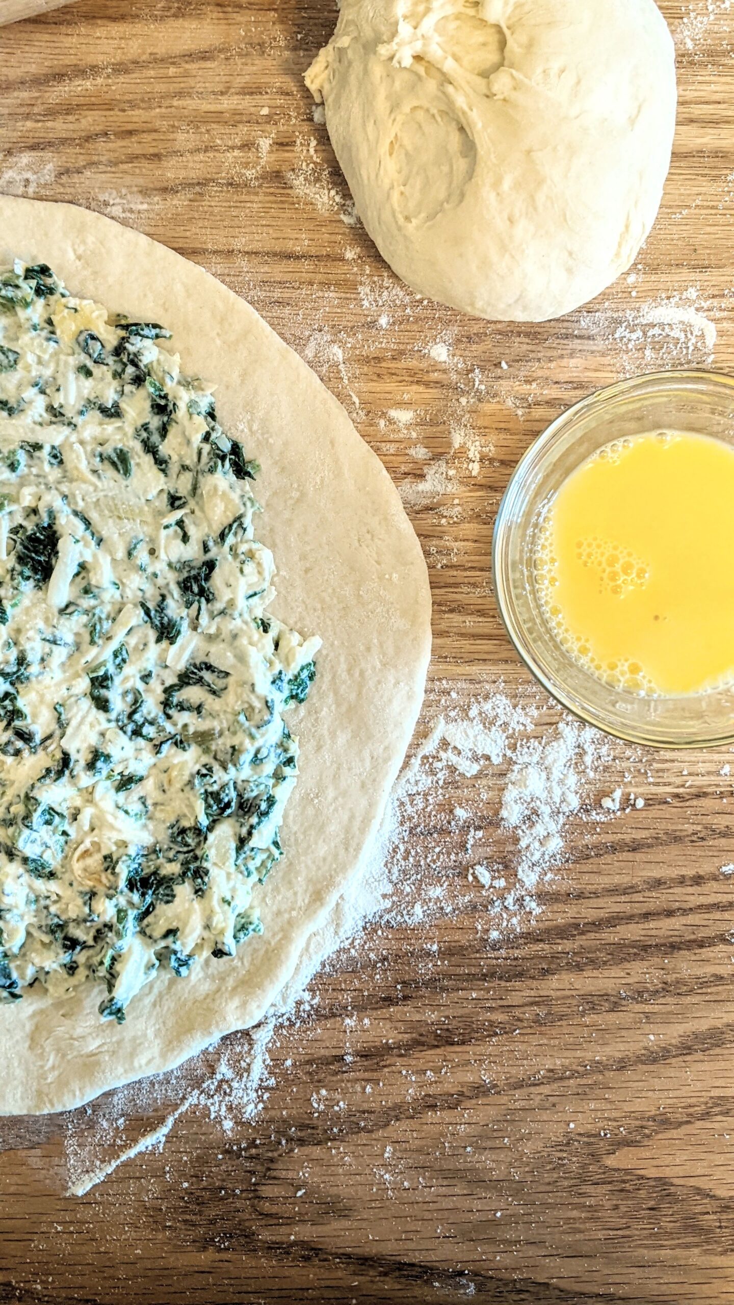Spinach & Artichoke Ricotta Calzone - Embracing The Home