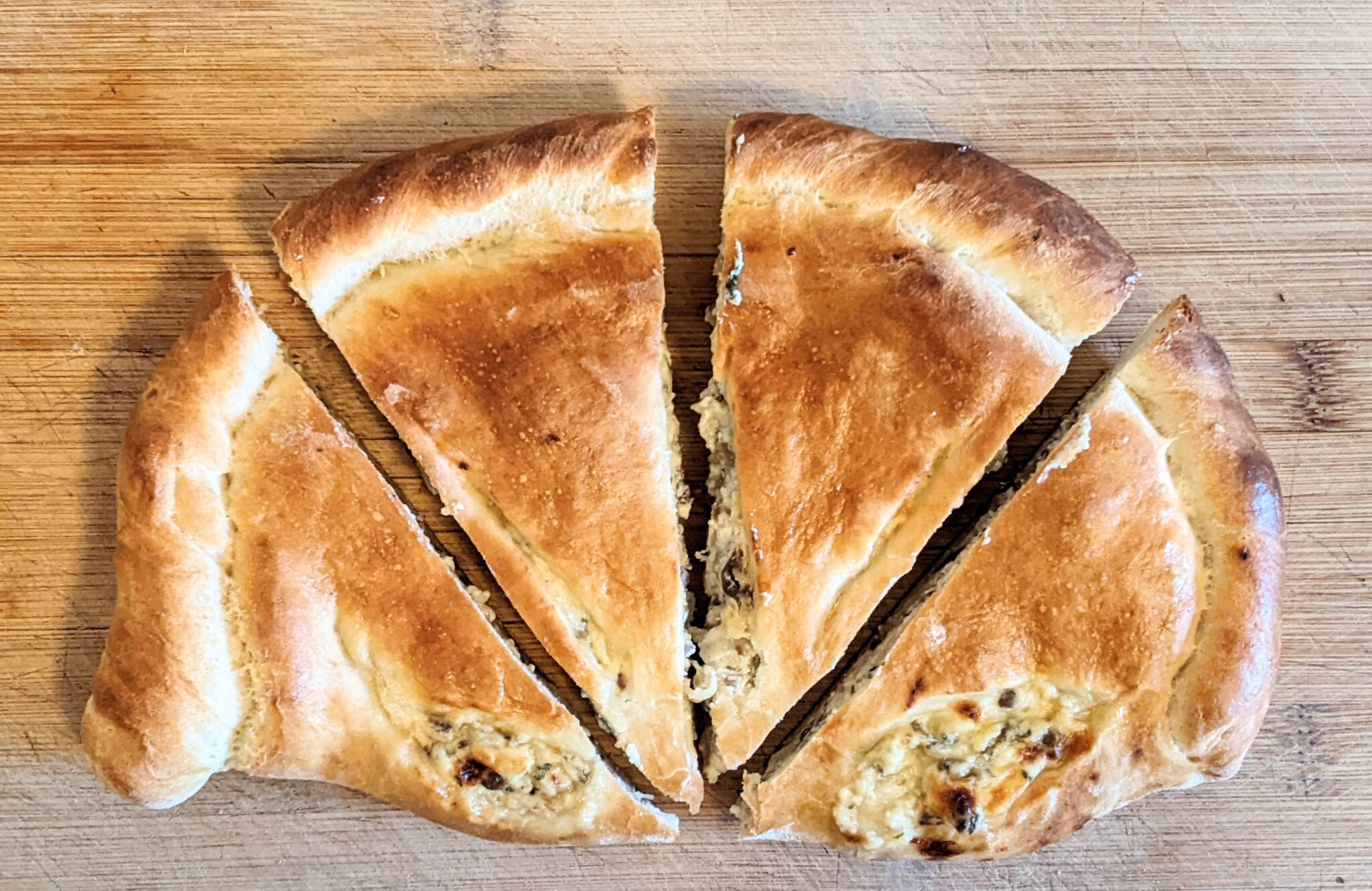 Mushroom and Onion Ricotta Calzone - Embracing The Home