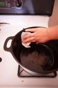 How To Clean and Season Cast Iron - Embracing The Home